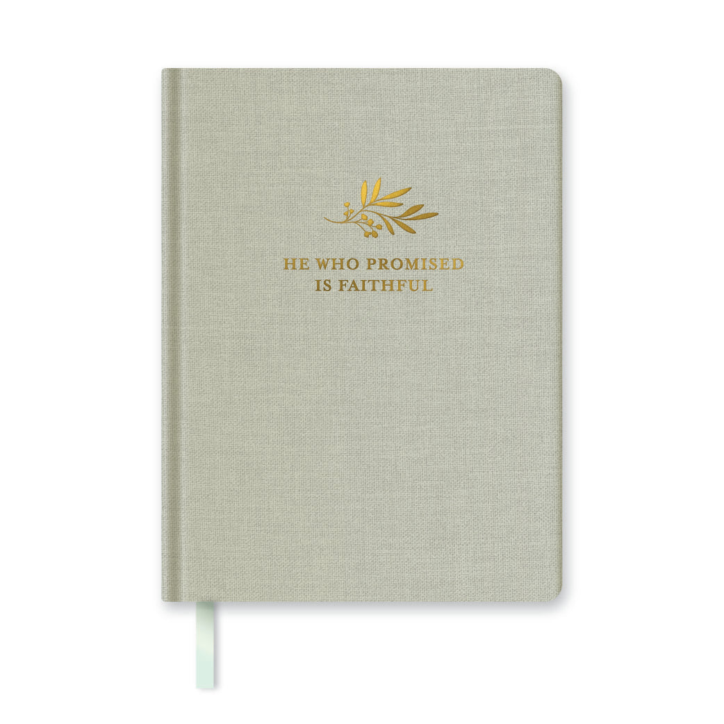 Faithful Promises Journal - Mist Green Linen — 316 Publishing