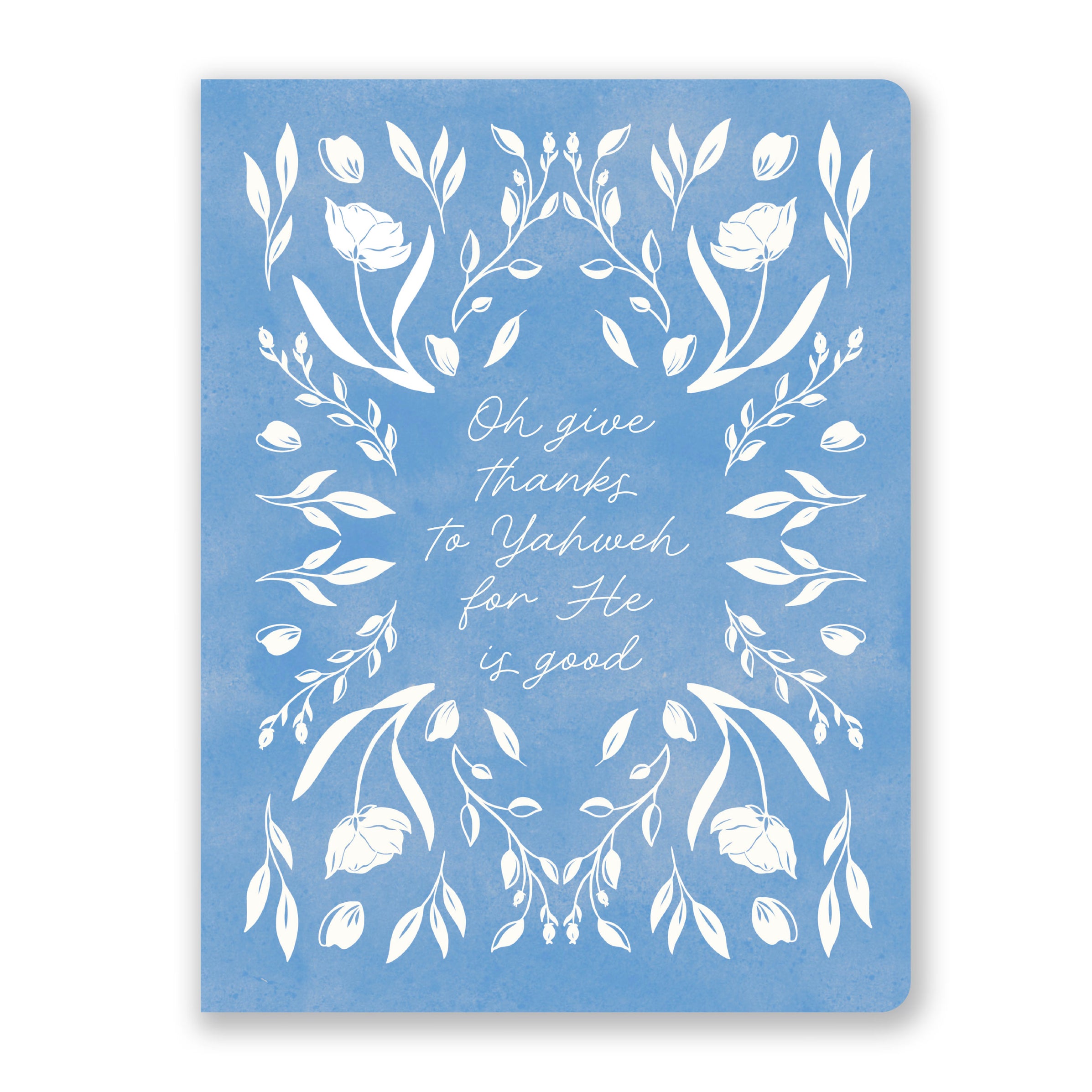 Flora Scriptura Blue Coptic-Bound Journal — 316 Publishing