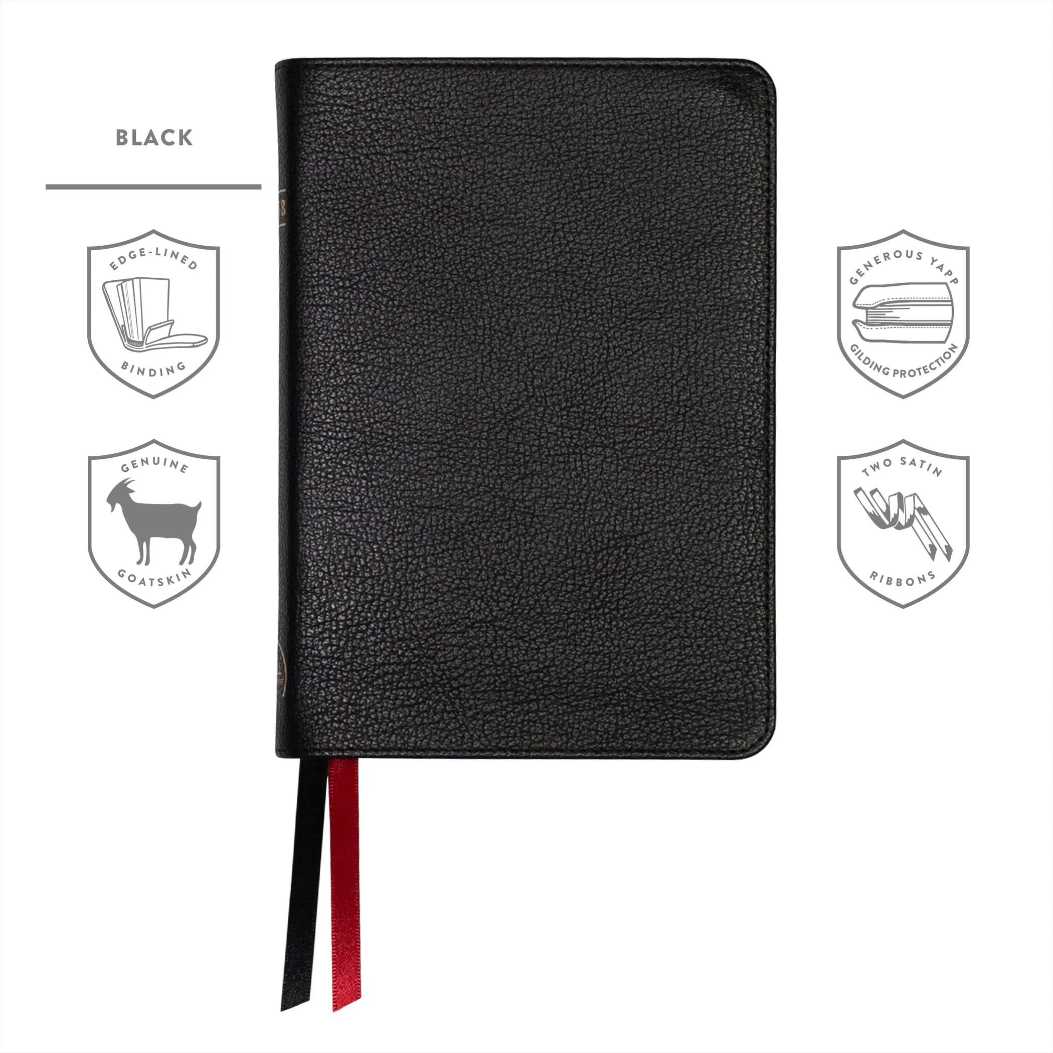 Steadfast Limited: NASB Compact Edition - Black Edge-Lined Goatskin ...